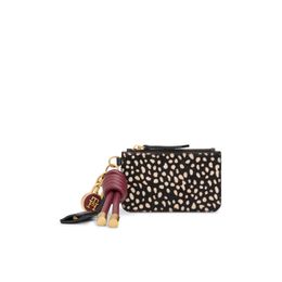 Tommy Hilfiger Damen Schl&uuml;sselanh&auml;nger "TH ESSENTAIL", schwarz, Leder, Schl&uuml;sselanh&auml;nger, Taschen Charm, Bag Charm, Accessoires, Mini Geldbeutel mit