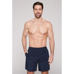 CMPD Herren Badeshorts, blau, Gr. S, gl&auml;nzend, Polyamid, Badehosen, mit Einschubtaschen & einer Ges&auml;&szlig;tasche