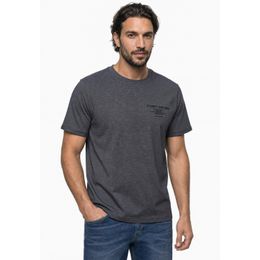 Street One MEN Herren T-Shirtschwarz ink blau, Gr. XXXL, unifarben, Web, 100% Baumwolle, Shirts, aus reiner Baumwolle