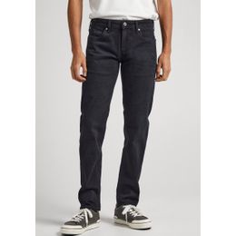 Pepe Jeans Herren Slim-fit-Jeans "HATCH", schwarz, Gr. 30, Denim/Jeans, Obermaterial: 99% Baumwolle, 1% Elasthan, Jeans, im 5-Pocket Design