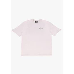 DROPSIZE Herren T-Shirt "Dropsize HEAVY OVERSIZE BIG LOGO T-SHIRT", wei&szlig;, Gr. XS, bedruckt, 100% Baumwolle, Shirts