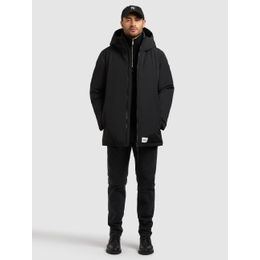 Khujo Herren Anorak "NEDD", schwarz, Gr. XXL, unifarben, Web, 85% Polyester, 15% Baumwolle, Jacken