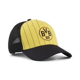 Puma Damen Trucker Cap "Borussia Dortmund KING Trucker Cap Erwachsene", gelb, mehrfarbig, Futter Vorderteil: 100% Polyester. Hinterer Einsatz: 100%