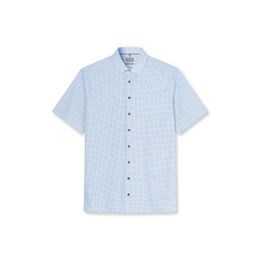 OLYMP Herren Businesshemd "OLYMP Luxor 24/Seven, Comfort Fit, New Kent", blau, Gr. 39, 64% Baumwolle, 27% Polyester, 9% Elasthan, Hemden