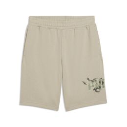 Puma Damen Sporthose "Camo 10'' Shorts Herren", beige, Gr. XS, Obermaterial: 68% Baumwolle, 32% Polyester. Tasche &ndash; Oben: 100% Baumwolle, Hosen
