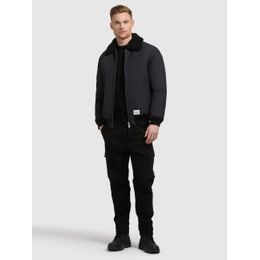 Khujo Herren Blouson "AMOS"port blau, Gr. M, unifarben, 65% Baumwolle, 35% Polyester, Jacken