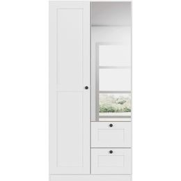 Kleiderschrank OTTO HOME, B:90cm H:197cm T:54cm, wei&szlig;, Holzwerkstoff, Kinderzimmer, Schr&auml;nke, "Mehrzweckschrank Aktenschrank M&ouml;bel Mietswohnung