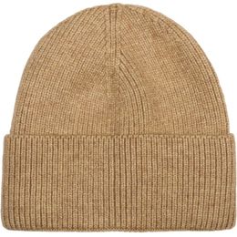 styleBREAKER Damen Strickm&uuml;tze "Strickm&uuml;tze mit Rippenmuster", braun, Modisch, Obermaterial: 100% Polyacryl PAN., M&uuml;tzen