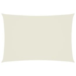 vidaXL Sonnensegel, Creme, Textil, Rechteckig, 250x450 cm, Sonnen- & Sichtschutz, Sonnensegel