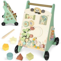 Aiyaplay Lauflernwagen, Gr&uuml;n, Holz, Sperrholz, 33.5x46.8x36 cm, unisex, schadstofffrei, Spielzeug, Babyspielzeug, Lauflernwagen