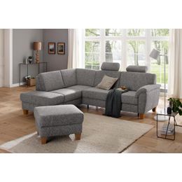 Ecksofa OTTO HOME, B:250cm H:89cm T:201cm, grau, Struktur ( 100% Polyester);Struktur fein ( 100% Polyester);Luxus-Microfaser ALTARA NUBUCK (100%