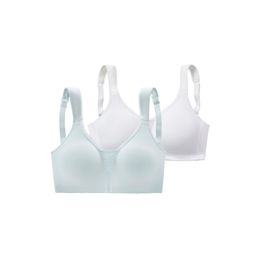 Nuance by Lascana Damen Entlastungs-BH, hellblau + wei&szlig;, Gr&ouml;&szlig;e 95F