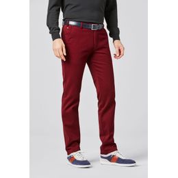 MEYER Herren Chinos "Bonn 2-8616", rot, Gr. 48, unifarben, 98% Baumwolle, 2% Elasthan, Hosen, aus Luxus Twill