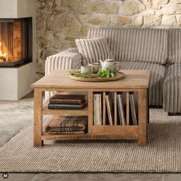 Couchtisch Akazie 90x90x48 natur versiegelt NATURE OF SPIRIT #305