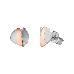 Firetti Damen Paar Ohrstecker "Schmuck Geschenk Silber 925 Ohrschmuck Ohrringe bicolor", Silber 925 (Sterlingsilber), rosa, Silber 925