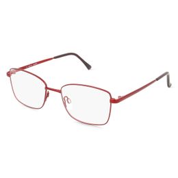 Fielmann MC 640 FA JENNIFER Brille Damen | Fassung: Vollrand, Quadratisch, Rot Gl&auml;nzend