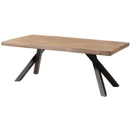 Baumtisch Mango 220x100x76 beige lackiert / A-Gestell anthrazit matt FREEFORM 5