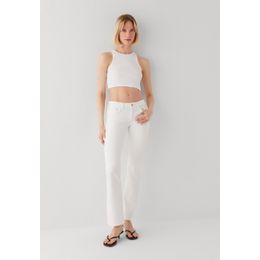 Mavi Damen Bootcut-Jeans "BELLA MID-RISE", wei&szlig;, Gr. 26, 77% Baumwolle, 21% Polyester, 2% Elastan, Jeans, Bootcut Jeans