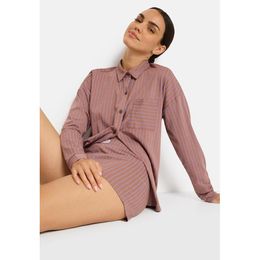 LSCN BY LASCANA Shorty mehrfarbig Gr. 44/46 f&uuml;r Damen. Mit Markenlabel, Allover-Druck. Oversize. Nachhaltig.