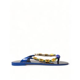 Dolce & Gabbana Schmuck-String-Sandalen mit Leopardenmuster