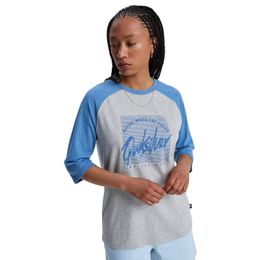 Quiksilver Damen Shirttop "Bridge End", blau, Gr. XL, Obermaterial: 80% Baumwolle, 20% Polyester., Tops