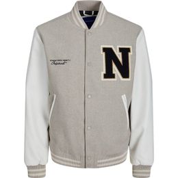 Jack & Jones Jack And Jones - Bomberjacke f&uuml;r Herren, Wollmischung, Regul&auml;r (Geschirr)