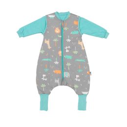 SCHLUMMERSACK Babyschlafsack "Schlafsack mit F&uuml;&szlig;en 3.5 Tog", L: 70cm, grau, Schlafs&auml;cke