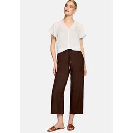 Zero Damen Klassische Bluse "Damen mit V-Ausschnitt"sanftes wei&szlig;, Gr. 38, durchscheinend, Obermaterial: 80% Viskose, 15% Polyamid, 5% Polyester,