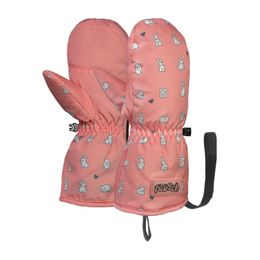 Reusch M&auml;dchen F&auml;ustlinge "F&auml;ustlinge Reusch Sleepover Mitten Warm-winddicht, extra atmungsaktiv", rosa, Gr. 1, bedruckt, 100% Polyester, Handschuhe,