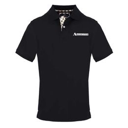 Aquascutum - Poloshirt f&uuml;r Herren, Mit Kragen, kurz&auml;rmlig (Schwarz)