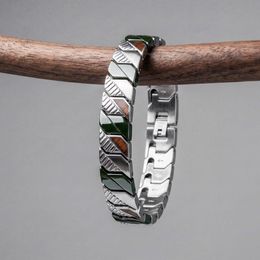 Holzkern Armband Rift (Walnuss/Keramik), Naturholz, Herren, gr&ouml;&szlig;enverstellbar