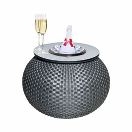 Beistelltisch, B:55cm H:40cm, bunt, COOTAB COOLER TABLE, Wohnzimmer, Tische, "Beistelltisch mit Edelstahl-K&uuml;hler Milano 40 cm"