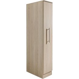 Wiho-K&uuml;chen Apothekerschrank WIHO K&Uuml;CHEN, B:30cm H:165cm T:57cm, braun, K&uuml;che, Schr&auml;nke, "Filo", 30 cm breit, Auszug mit 4 Ablagef&auml;chern