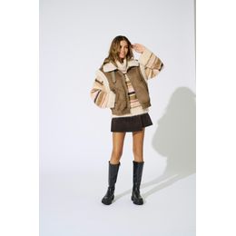 Only Damen Cordrock "ONLZEVA HW CORD WRAP SKORT CC PNT", braun, Gr. L, unifarben, Cord, Obermaterial: 99% Baumwolle, 1% Elasthan, R&ouml;cke,