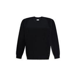 883POLICE Herren Rundhalspullover "883 Police CANEY", schwarz, Gr. M, unifarben, 100% Baumwolle, Pullover