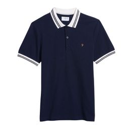 Farah - Poloshirt f&uuml;r Herren, Regul&auml;r, kurz&auml;rmlig (wahres Marienblau)