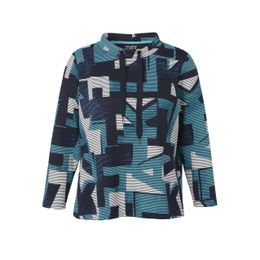 Via Appia Due Damen Sweatshirt "Via Appia Due Sweatshirt", gr&uuml;n, Gr. 46, Obermaterial: 76% Viskose CV. 20% Polyester PES. 4% Elasthan EL.,