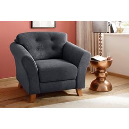 Sessel OTTO HOME, B:101cm H:89cm T:90cm, grau, Struktur weich ( 97% Polyester, 3% Baumwolle);Luxus-Microfaser ALTARA NUBUCKr (100%