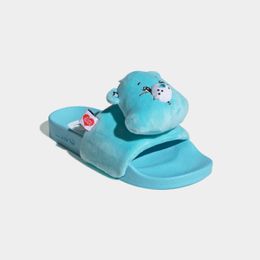 Damen Hausschuh "CARE BEARS X ADIDAS ADILETTEN", adidas originals, Gr. 43, blau, Textil, Schuhe, Care Bears Gl&uuml;cksb&auml;rchis Pantolette