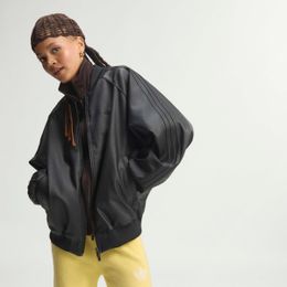 Damen Outdoorjacke "PLTHR SST TT", schwarz, Gr. S, adidas originals, Obermaterial: 100% Polyurethan, Jacken, f&uuml;r Erwachsene, mit Rei&szlig;verschluss, aus