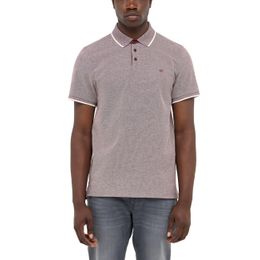 Mustang Herren Kurzarmshirt "Herren Style Palco", braun, Gr. S, Piqu&eacute;, 100% Baumwolle, Shirts