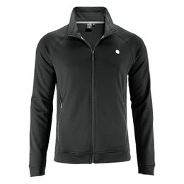 DEPROC Active Herren Softshelljacke "SHOENWOOD MEN", schwarz, Gr. 48, Softshell, 60% Polyester. 40% Baumwolle, Jacken, Kontrastreissverschluss