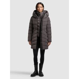 Khujo Damen Steppmantel "DIER 2IN1 (EINSATZ HERAUSNEHMBAR)"graphite grau, Gr. L, unifarben, 100% Polyester, M&auml;ntel