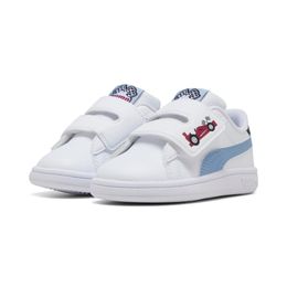 Puma M&auml;dchen Sneaker "SMASH 30 RACING CREW V INF", Gr. 21, wei&szlig;, Synthetik, Schuhe