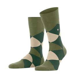 Burlington Damen Socken "Clyde", Gr. 40salvia, Baumwollmischung, Argyle-Muster, Socken, Einheitsgr&ouml;&szlig;e 40-46, modernes Argyle-Muster, Burlington-Clip