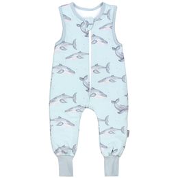 TUPTAM Babyschlafsack "Schlafsack mit F&uuml;&szlig;en Baby Ganzjahresschlafsack mit Beinen 2,5 Tog", L: 74cm, blau, Schlafs&auml;cke