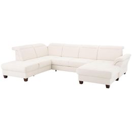 Wohnlandschaft OTTO HOME, B:342cm H:104cm T:235cm, beige, Struktur (100% Polyester);Luxus-Microfaser Lederoptik (100% Polyester);Luxus-Microfaser