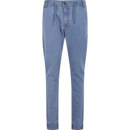 Urban Classics Herren Bequeme Jeans "Urban Classics Antifit Denim", blau, Gr. 34, unifarben, 98% Baumwolle, 2% Elasthan, Jeans