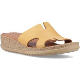 Hush Puppies Eloise Leder Damen Senfgelbe Sandalen