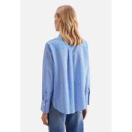 Seidensticker Damen Hemdbluse, blau, Gr. 40, gestreift, 83% Viskose, 17% Polyamid, Blusen, 1/1 Kragen Gestreift